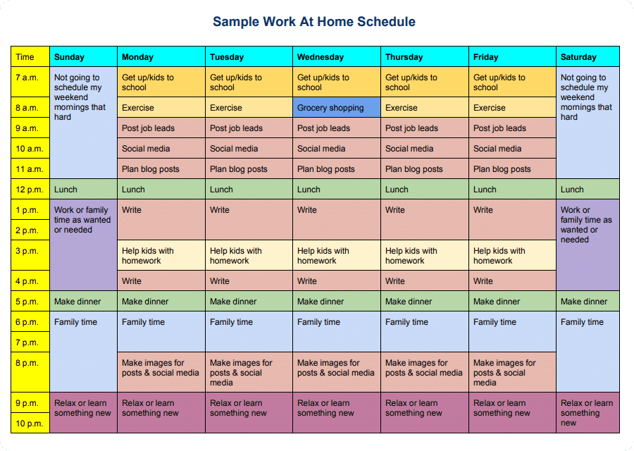How To Create A Kickass Work At Home Mom Schedule